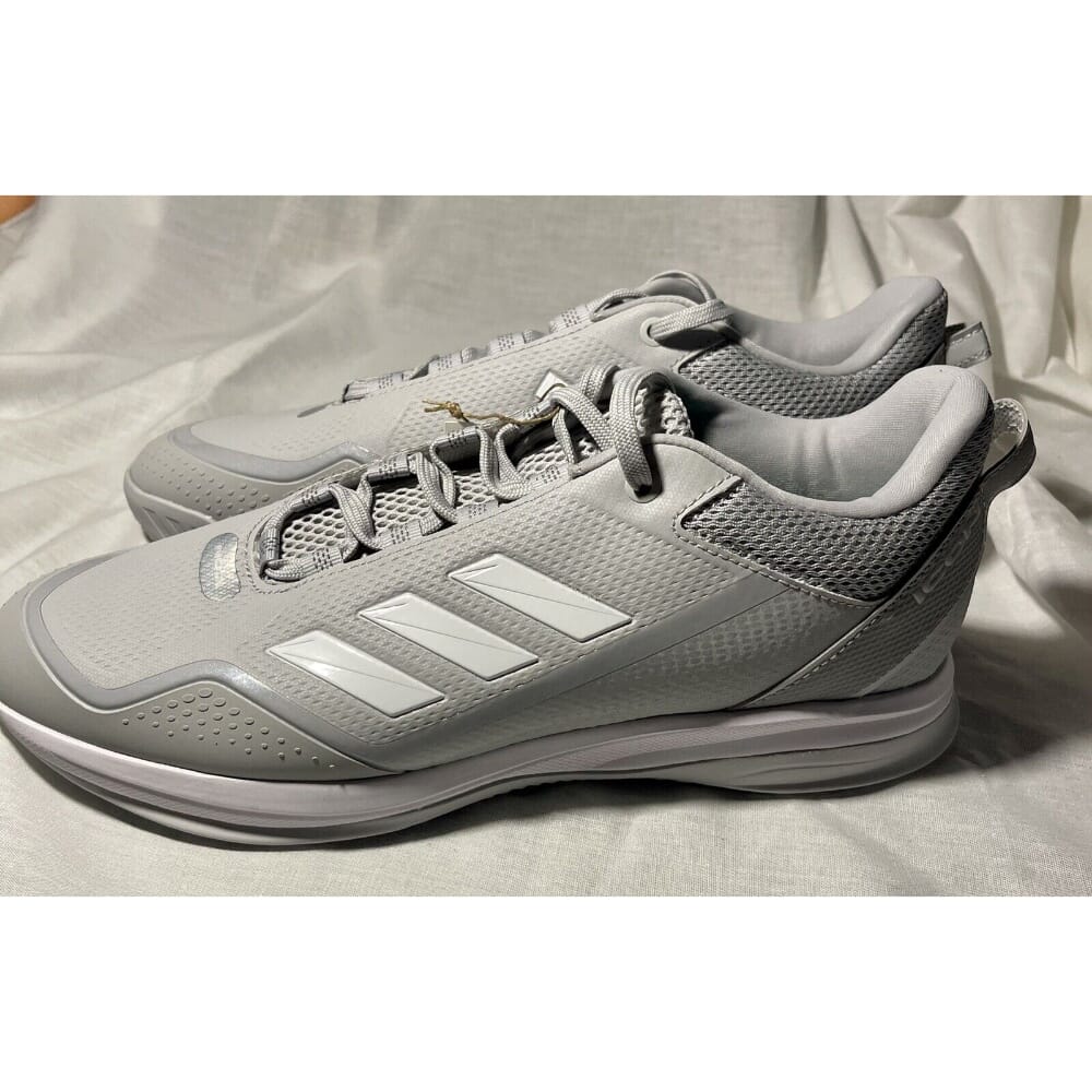 [S23712] Adidas Icon 7 Turf Grey / White / Silver Metallic Men's Size 9 ...